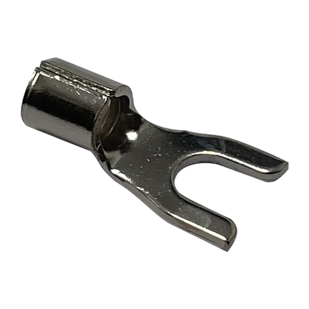 (100) High Temperature Non-Insulated Spade Connector 12-10 Gauge AWG 8 ...