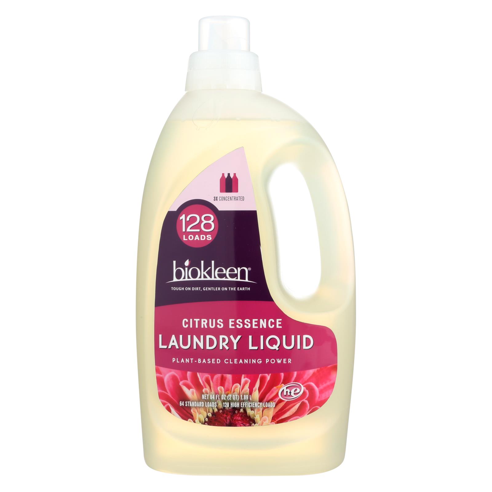 Biokleen Laundry Detergent - Citrus - Case Of 6 - 64 Fl Oz. - Walmart.com