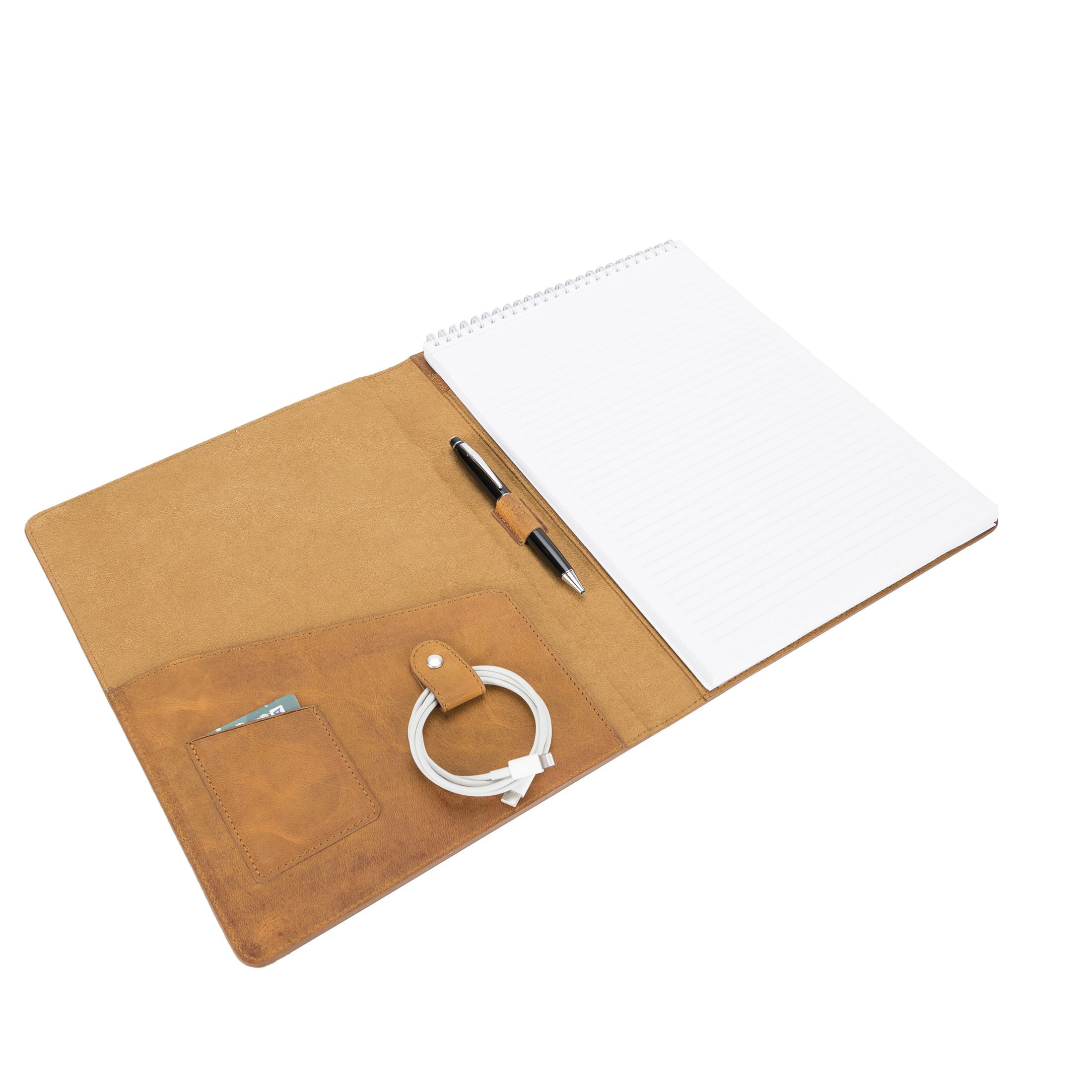 Bayelon Genuine Leather Padfolio, Professional Organizer Portfolio with ...