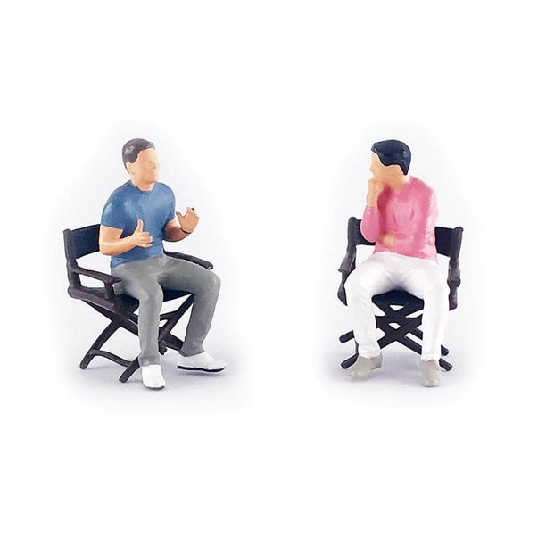 serony 1/64 Figures Talking Scene Tiny Diorama 1/64 Scenario Model S ...