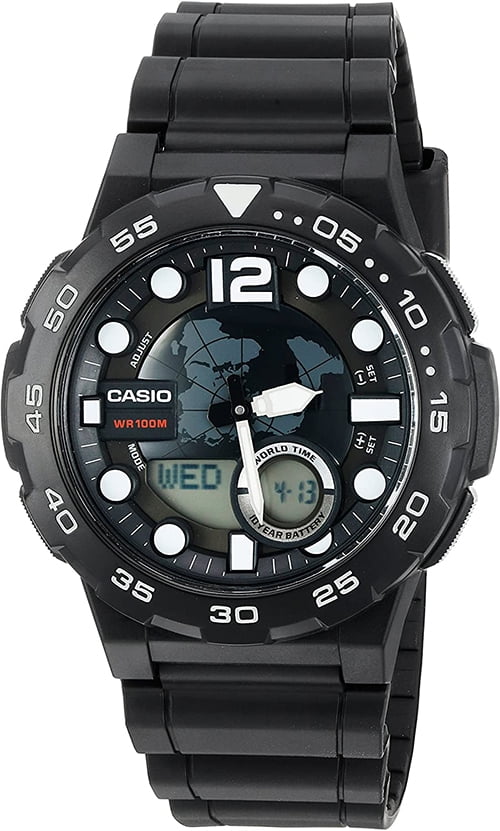 Men's Ana-Digi Dive Style Watch, Black, AEQ100W-1AVCF - Walmart.com