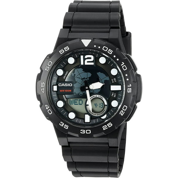 Casio - Men's Ana-Digi Dive Style Watch, Black, AEQ100W-1AVCF - Walmart ...