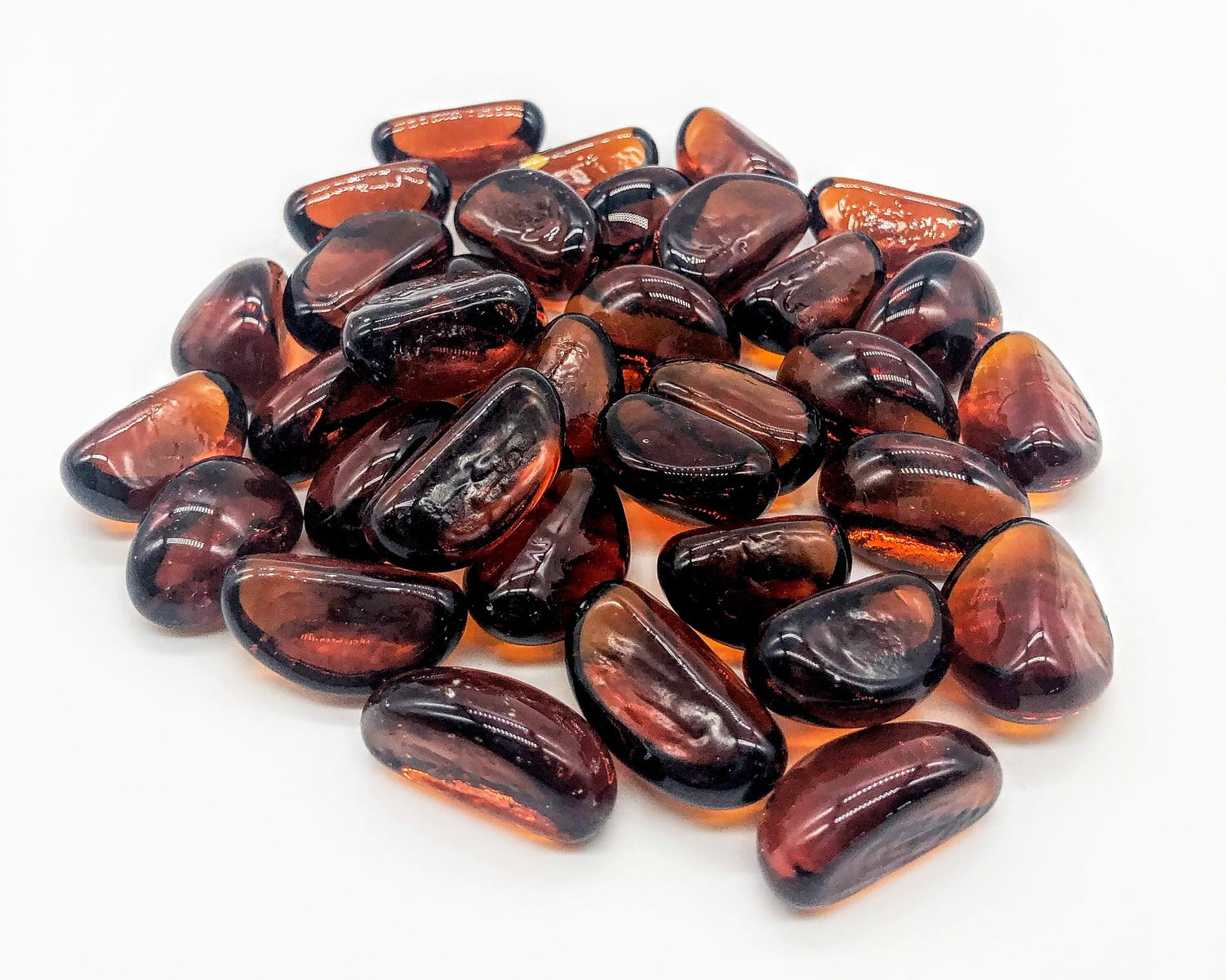 Element Fire Glass Amber Fire Glass Cashew 10 lbs, Smooth Amber Fire ...