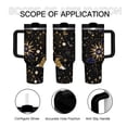 40oz Stainless Steel Black Gold Witchy Celestial Tumbler Travel Mug ...