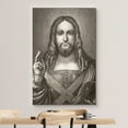 wall26 Framed Canvas Print Wall Art Salvator Mundi by Leonardo da Vinci Historic Cultural ...