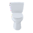 TOTO® Drake® Two-Piece Elongated 1.6 GPF ADA Compliant Toilet, Cotton ...