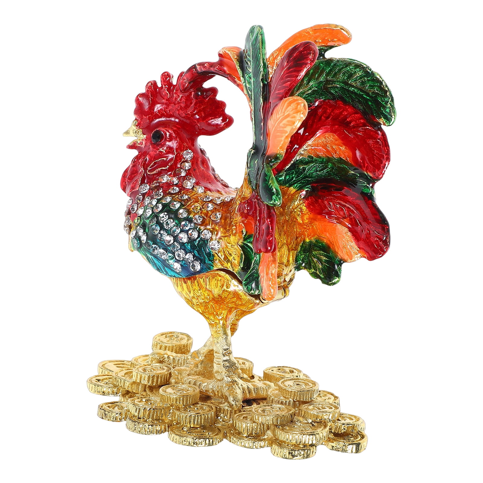 Click here for Kakowely Rooster Figurine Hand Painted Rooster Jew... prices