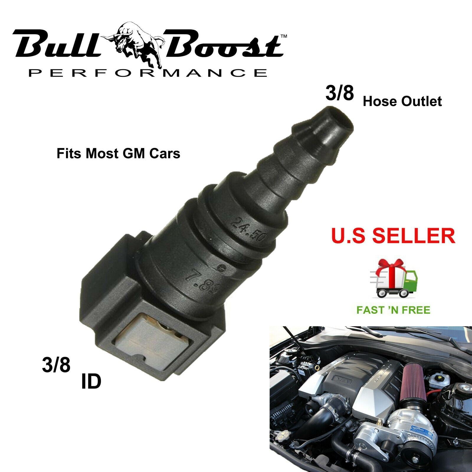 ID 3/8" 3/8" Fuel Line Quick Connect Release Disconnect Connector 10mm ...