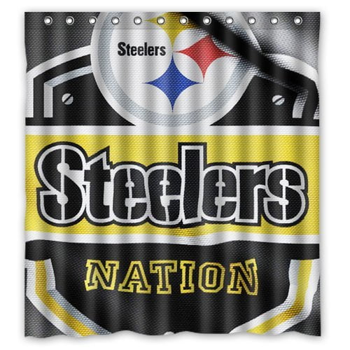 Click here for Touxihaa Pittsburgh Steelers Shower Curtain Bathro... prices