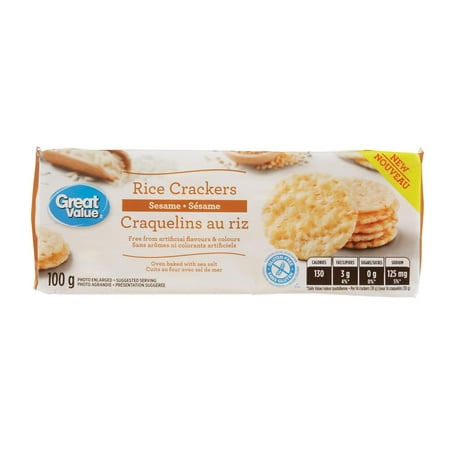 Craquelins au riz avec sésame Great Value | Walmart Canada