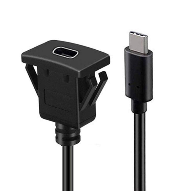 CY Waterproof Dustproof USB-C Type-C USB 3.1 10Gbps Extension Flush Car ...