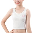 Bovxnpu Girls Training Bra Cotton Seamless Sports Bra Wireless Cotton ...