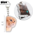 8Pcs Cat Keychain Cute Cat Meme Keychains Two Cats Talking Keyring ...
