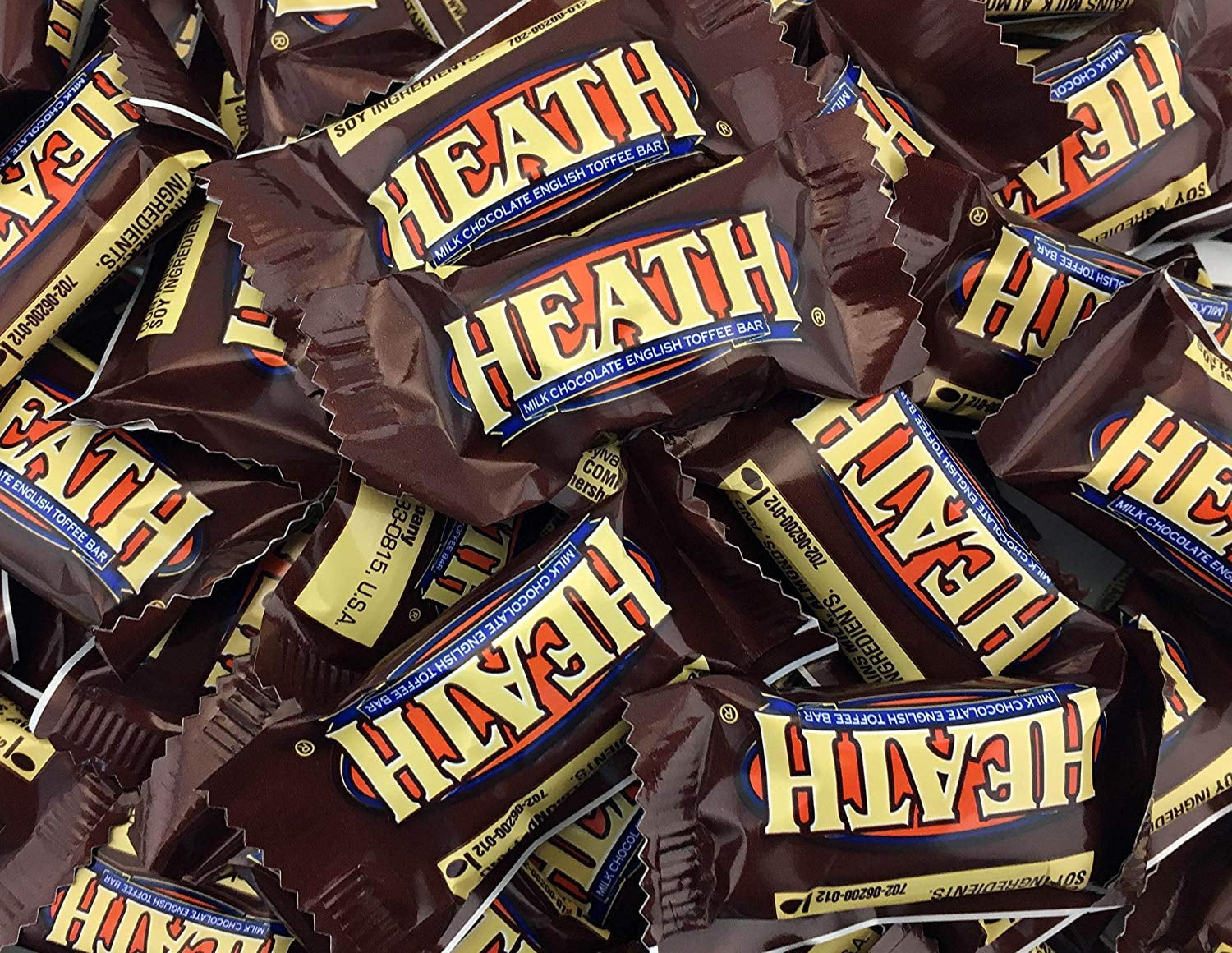 Heath Milk Chocolate English Toffee Candy Bars, Bite Size Treats Bulk ...