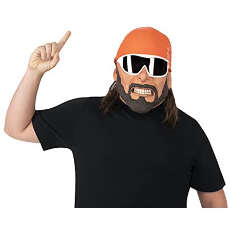 Rubie's Men's WWE Macho Man Randy Savage Deluxe Overhead Latex Mask, As ...