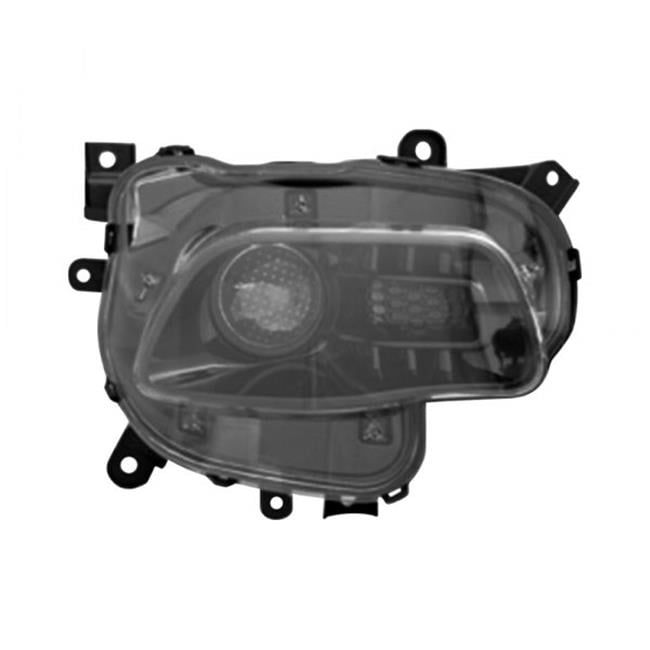 Black Trim Composite Halogen Right Hand Headlamp Assembly for 2014-2017 ...