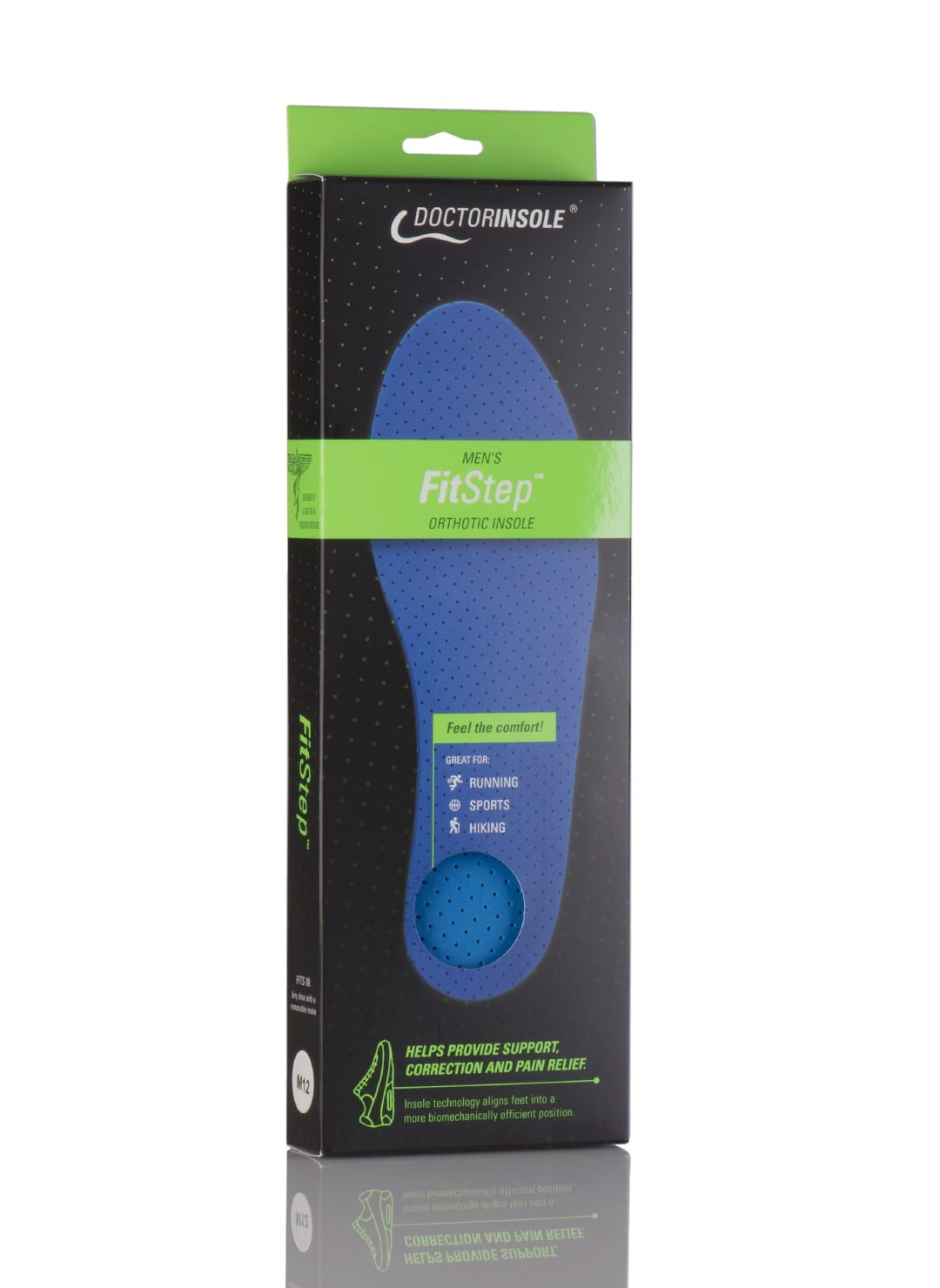 DoctorInsole FitStep - Men's Custom-Grade Orthotic Shoe Inserts ...