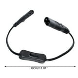 CIYISON Multifunctional 8-shaped IEC 320 C7 Male to C8 Female Connector ...