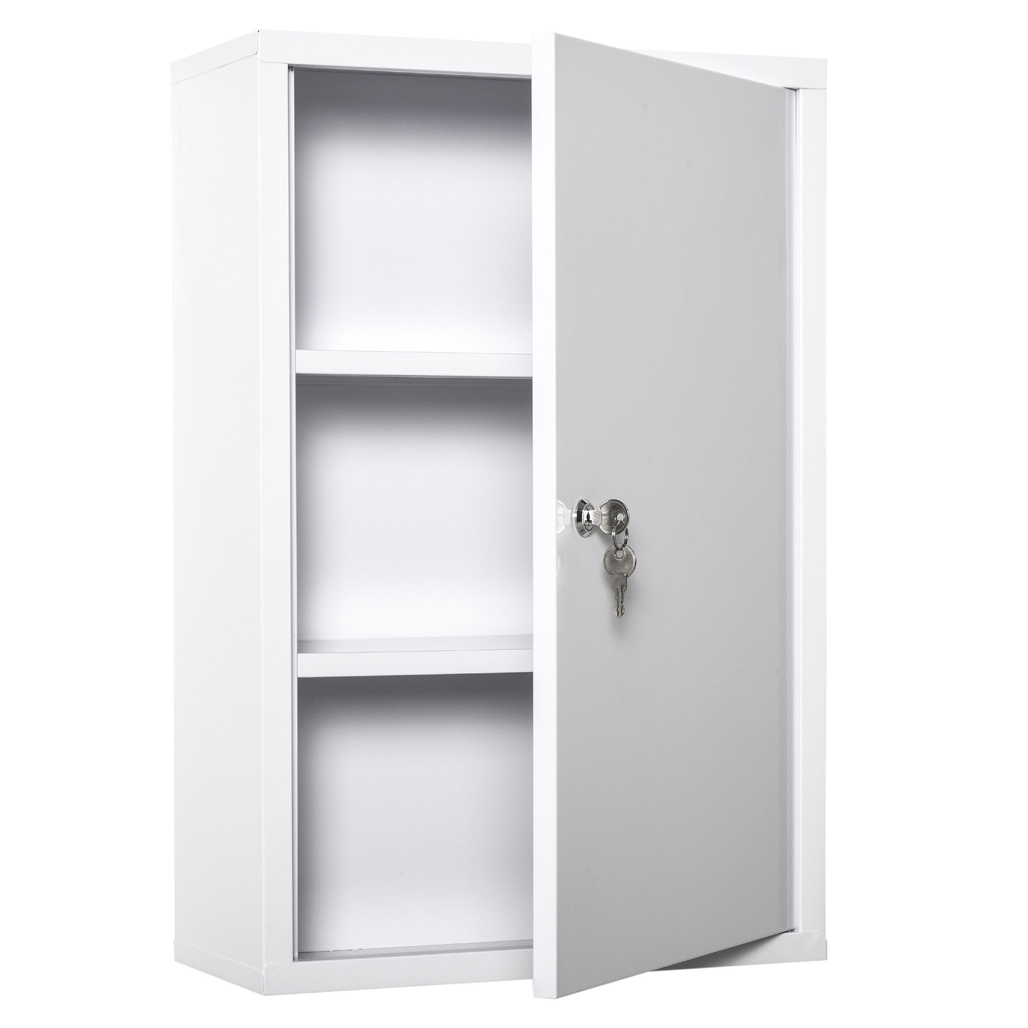 Click here for Kleankin Wall Mount Lockable Medicine Cabinet With... prices