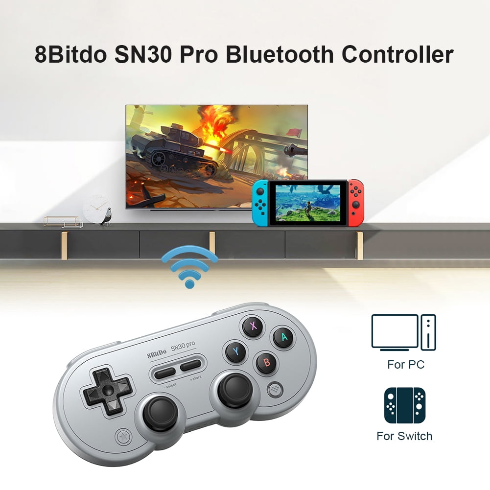 Buy Tiyuyo 8bitdo SN30 Pro Game Controller 6-Axis Vibration Bluetooth-compatible Wireless ...