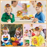 WaaHome Thanksgiving Paper Crowns Give Thanks Paper Crafts Thanksgiving ...