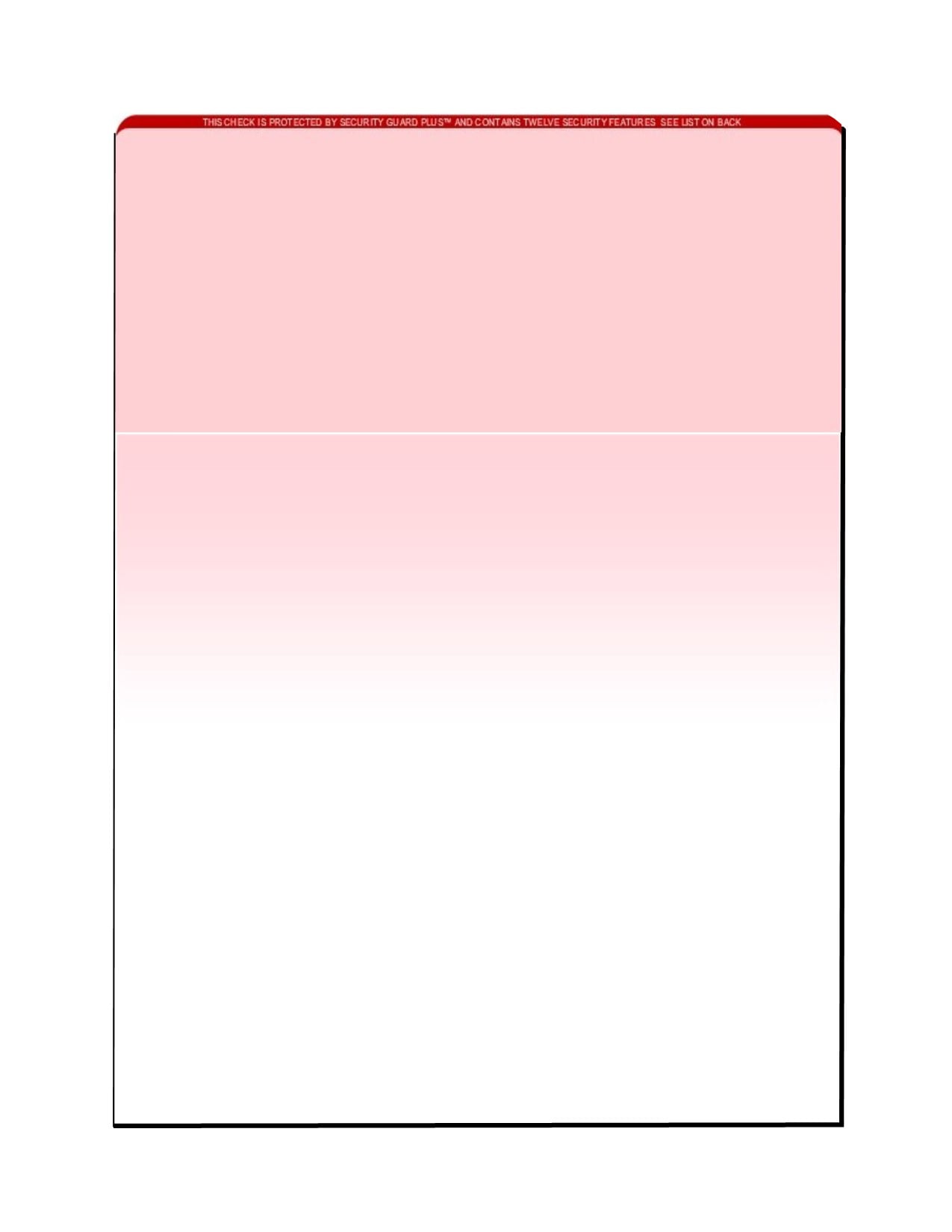 Zapco High-Security Check Paper, Red w Complex Background Pattern, 8-1/ ...