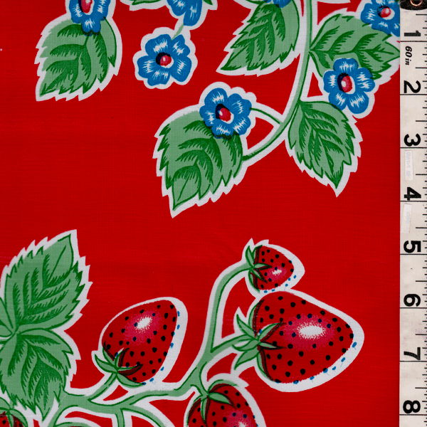 Red Floral Oilcloth, Fabric By the Yard - Walmart.com