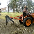 5FT Landscape Rake for Tractor,3-Point Lawn Dethatcher Attachments with ...