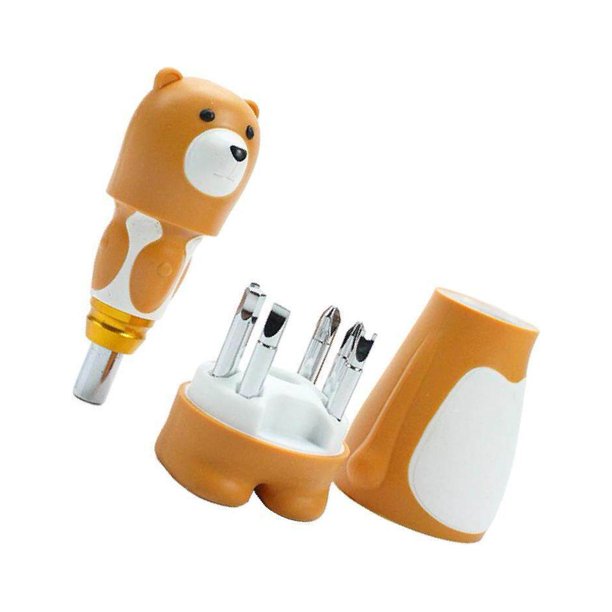 Screwdriver Bit Set Removable Cartoon screwdriver set Soft Grip Slotted ...