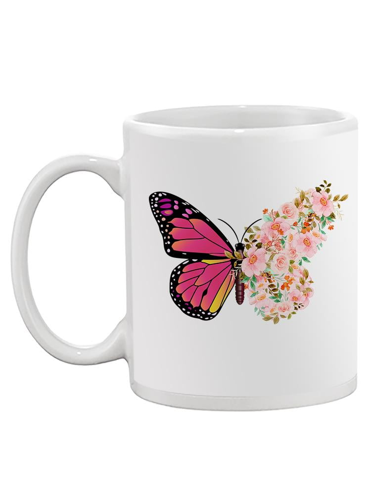 Flower Butterfly Mug - Smartprints Designs, - Walmart.com