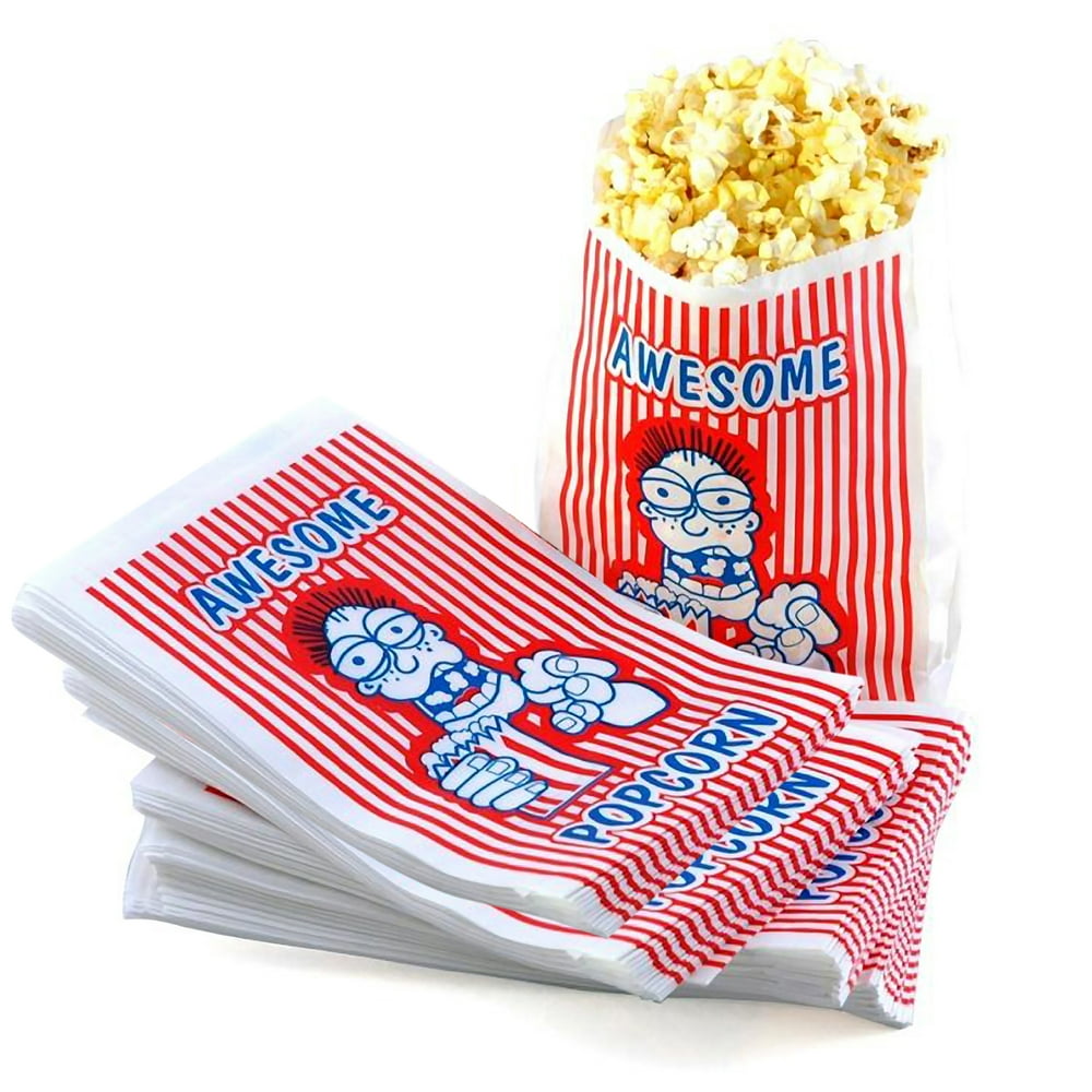 Case Of 200 Premium Quality 2 Ounce Oz Movie Theater Style Popcorn Bags ...