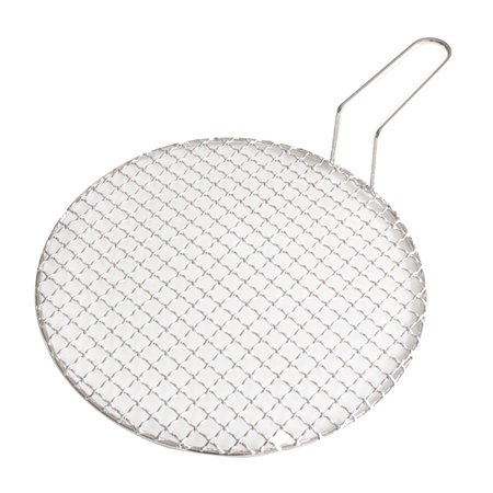 Portable Mesh Stainless Steel With Handle Round Practical Barbecue Net ...