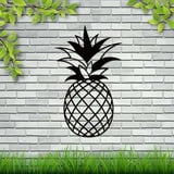 SLYNSHome Pineapple Metal Wall Decor Black Metal Pineapple Sign Wall ...