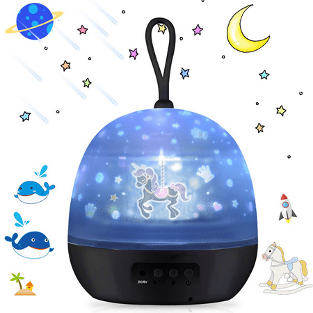 Gohope Starry Sky Projector, Night Light Lamp 4 In 1 LED Star Projector Light and Ocean Wave ...