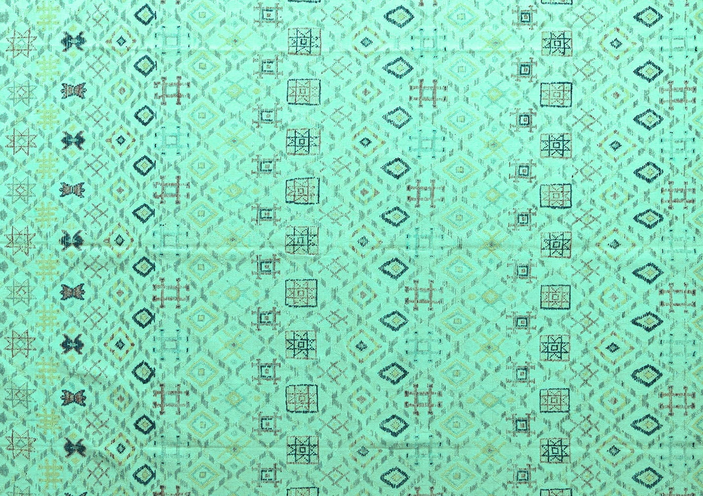 Ahgly Company Machine Washable Indoor Rectangle Solid Turquoise Blue ...