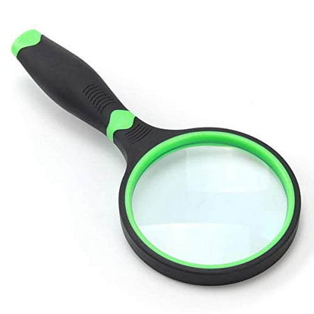 4X Magnifying Glass for Reading and Hobbies, 75mm Non-Scratch Glass ...