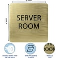ADA CENTRAL SIGNS - 6" X6" Server Room Sign- ADA Compliant Tactile ...