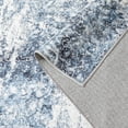 BERTHMEER 5'x7' Blue Abstract Area Rugs for Living Room Bedroom ...
