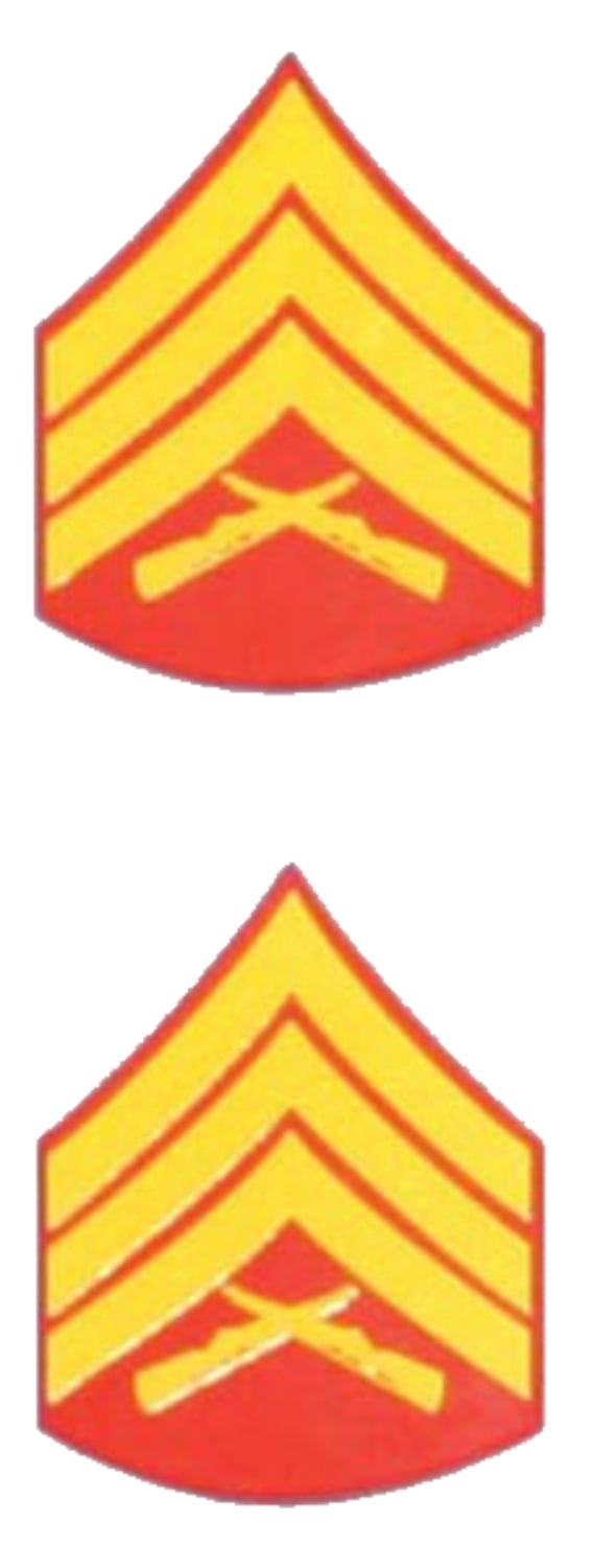 USMC E-5 SGT. Mini Decal (2 pc) - Veteran Owned Business - Walmart.com