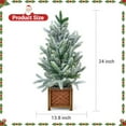 2 Ft Prelit Tabletop Mini Christmas Tree, Battery Operated Artificial ...