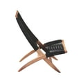 Balkene Home Lounge Chair Acacia Wood Mid Century Modern Living Room ...