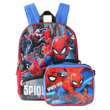 Spiderman Marvel 16" Backpack with Detachable Lunch Box - Walmart.com