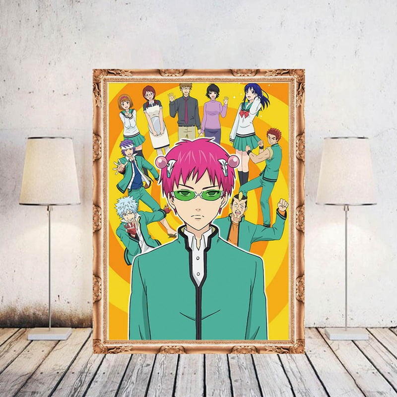 Buy Riapawel The Disastrous Life of Saiki K. Poster Cartoon Characters ...