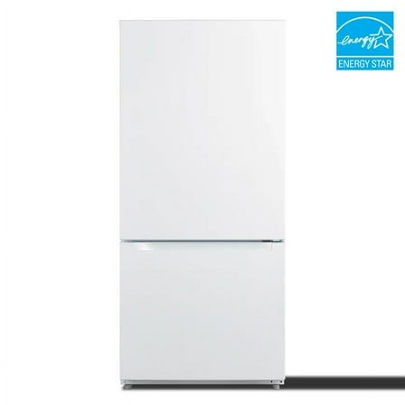 Midea 18.7 Cu. Ft. Bottom Mount Refrigerator, Stainless Steel ...