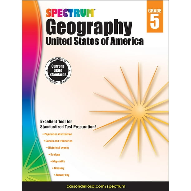 Spectrum Geography, Grade 5 : United States of America. - Walmart.com ...