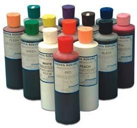 Kroma Kolors Airbrush Colors 4 oz. Set - 11 Colors plus 1 Airbrush ...