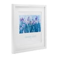 Stupell Industries Paradise Alley Purple Irises White Framed Print ...