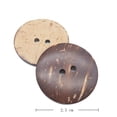 Kbraveo 150pc 1 inch Natural New Thick Coconut Shell 2 Holes Button ...