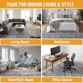 Ottomanson Non-Slip Living Room Area Rug 7'10" x 11' Low Pile Carpet ...