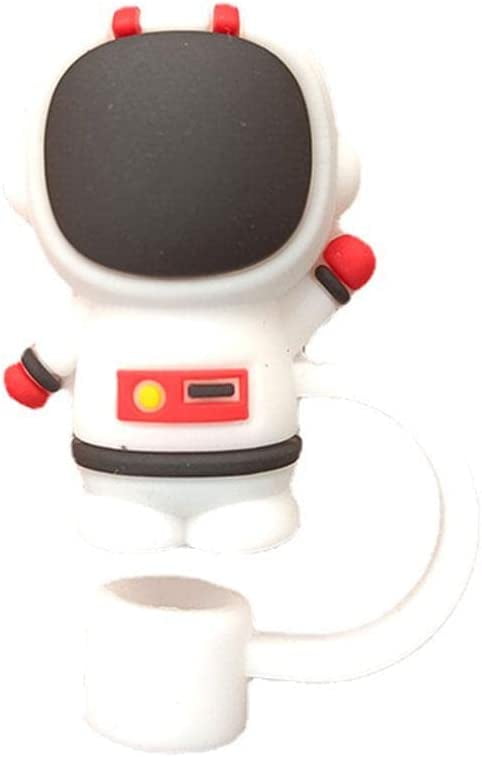 Cartoon Soft Rubber Dust Suction Cap Silicone Straw Plug Reusable ...